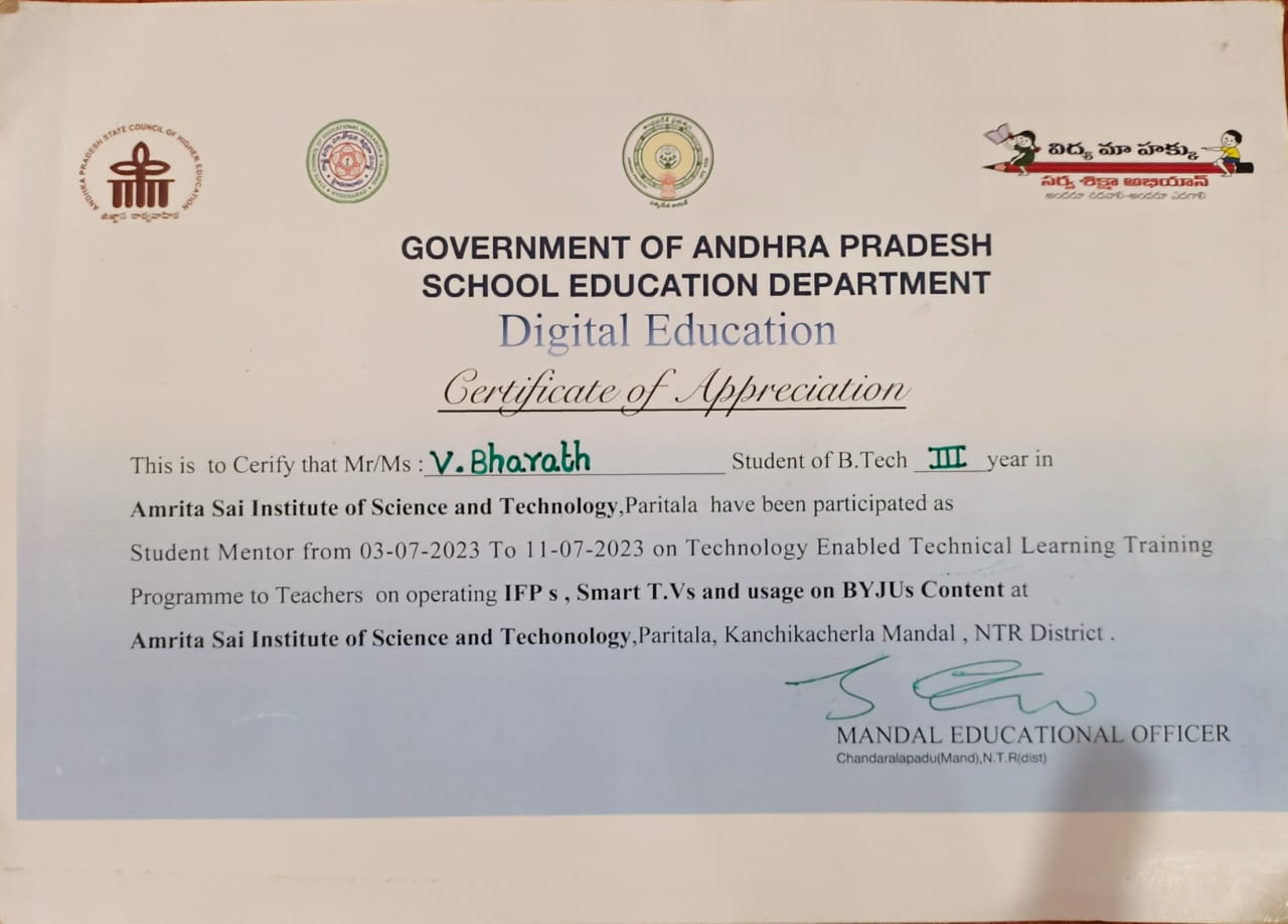 Vellanki Bharath - Portfolio